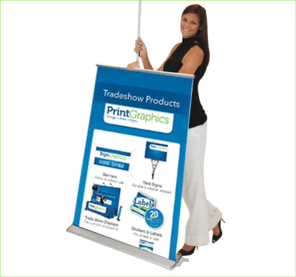Order Retractable Banner Stands from PrintGraphics Kennesaw